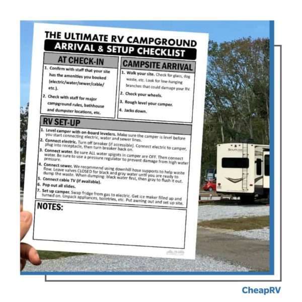 How to Set up RV at Campsite for the Very First Time