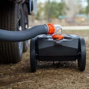 The best way to empty your portable RV waste tank